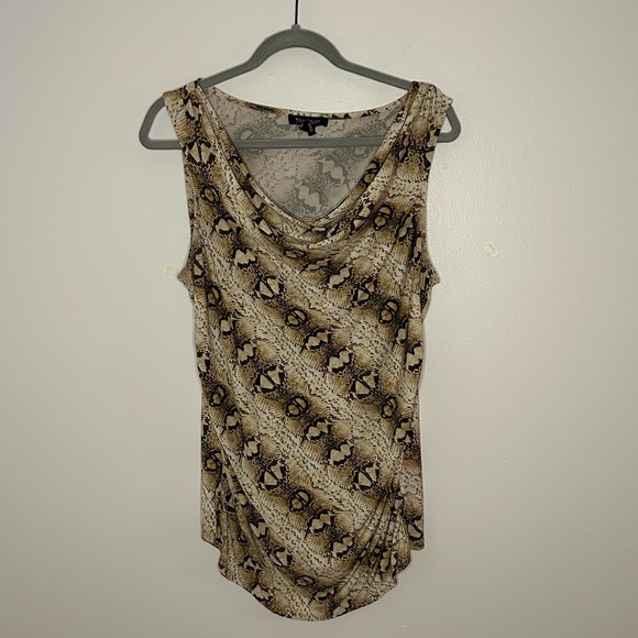 White House Black Market | Tops | Whbm Python Print Blouse | Poshmark